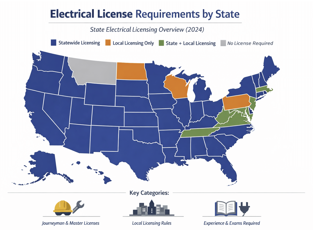 Electrician License Requirements by State (Explained)